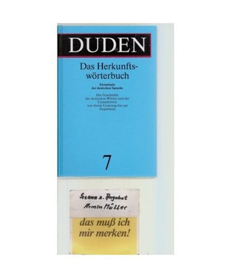 Der Duden, 12 Bde., Bd.7, Duden Etymologie Herkunftswörterbuch der ...