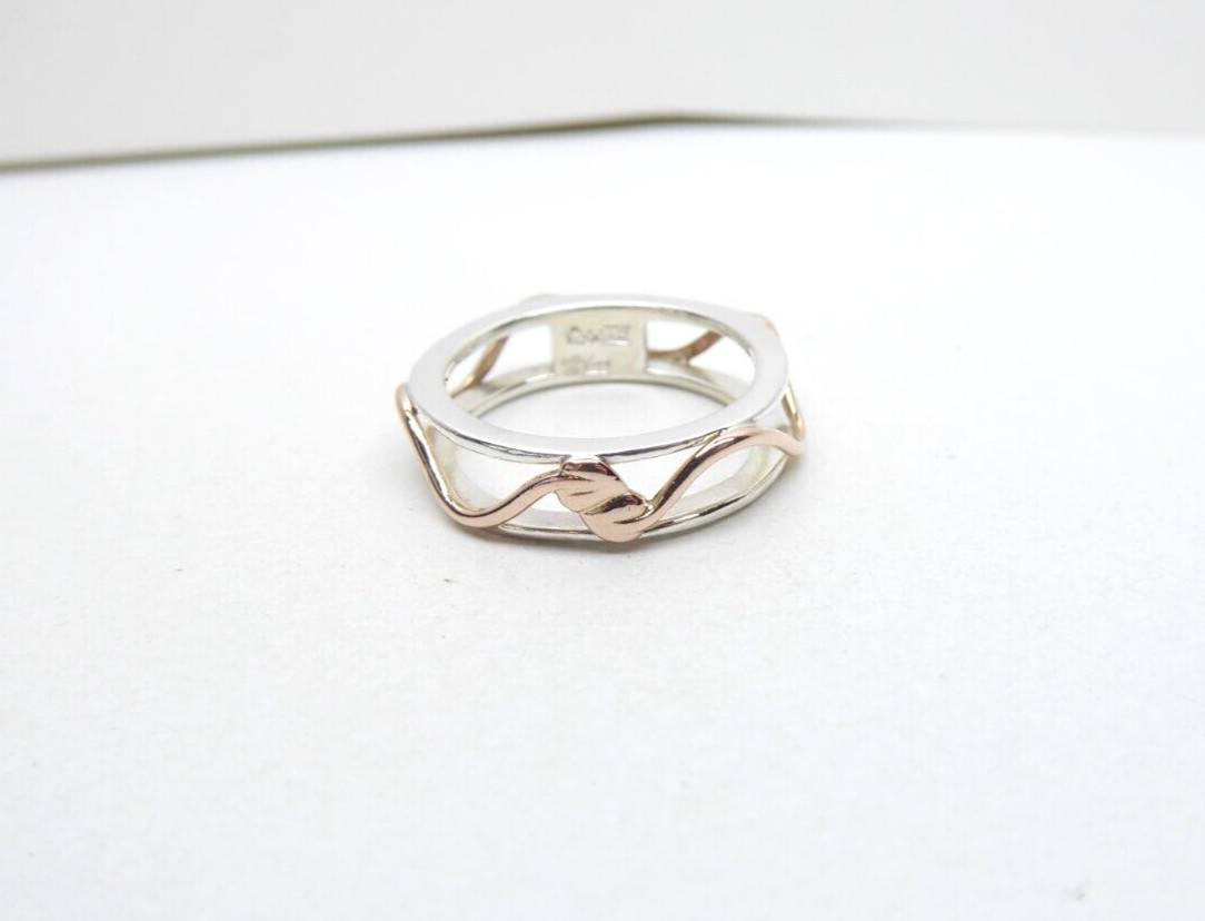 Clogau Gold Silver & 9ct Rose Gold Tree of Life Weave… - Gem