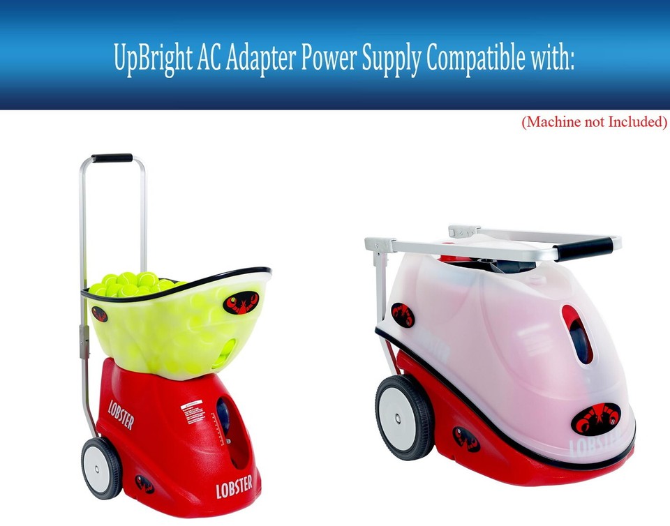 AC Adapter Charger For Lobster Sports Elite Grand Four Five Tennis Ball ...