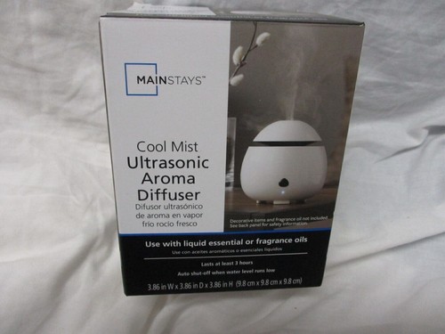 Mainstays Cool Mist Ultrasonic Aroma Diffuser For Use With Liquid ...