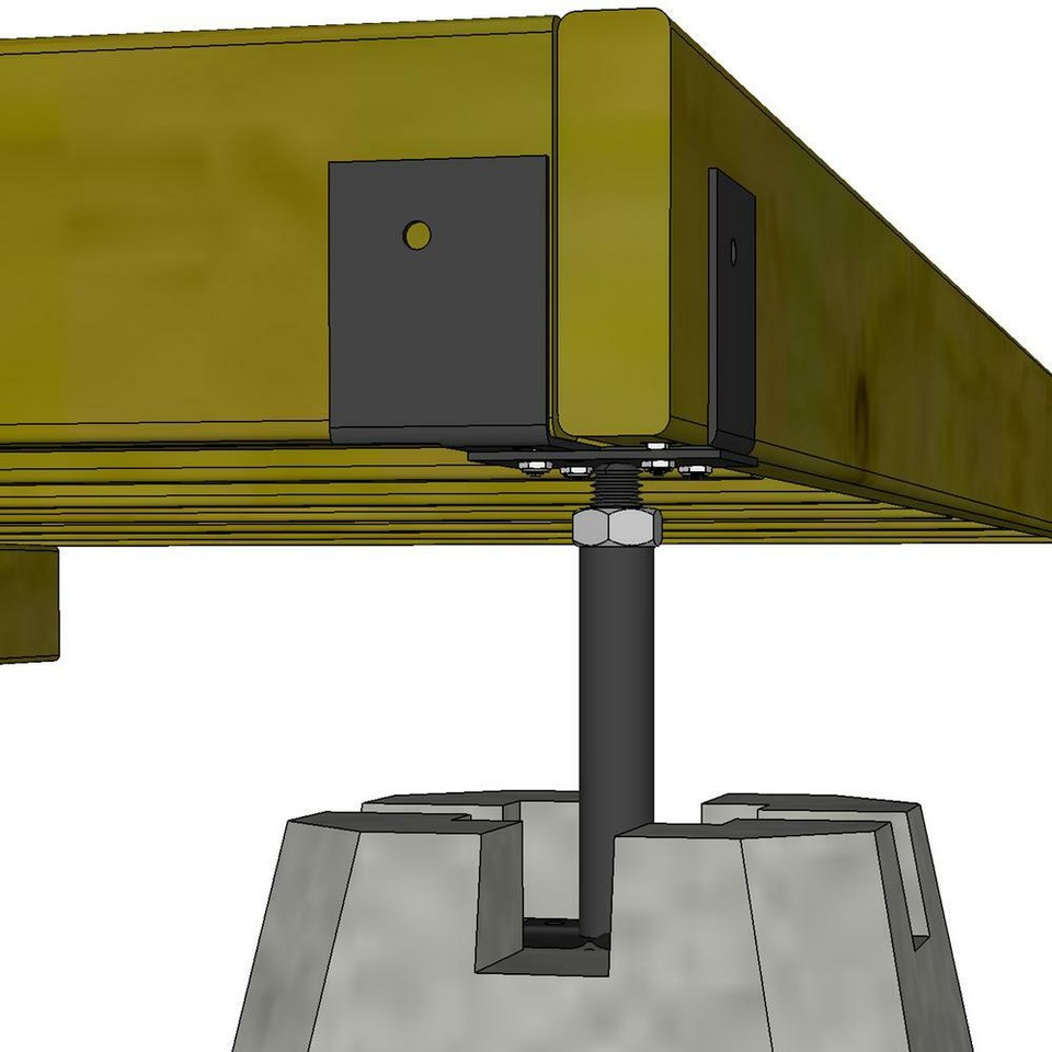 pylex adjustable deck support multi format reversible function (pack of ...