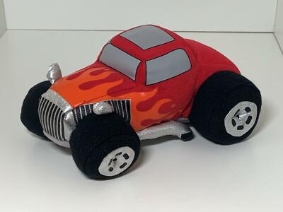 Energy Promotions 8 Inch Plush Toy 30's Ford Hot Rod in Red with Flames ...