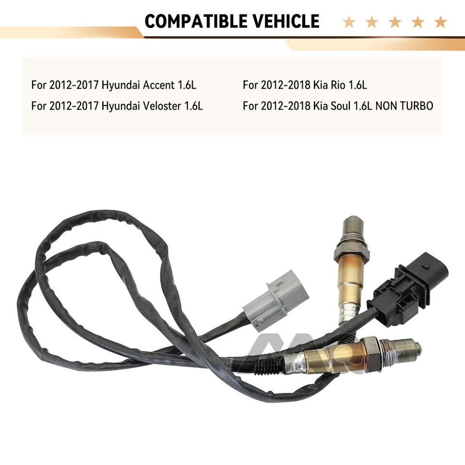 2Pcs Up & Downstream Oxygen O2 Sensor For 2012-2017 Kia Soul 1.6L ...