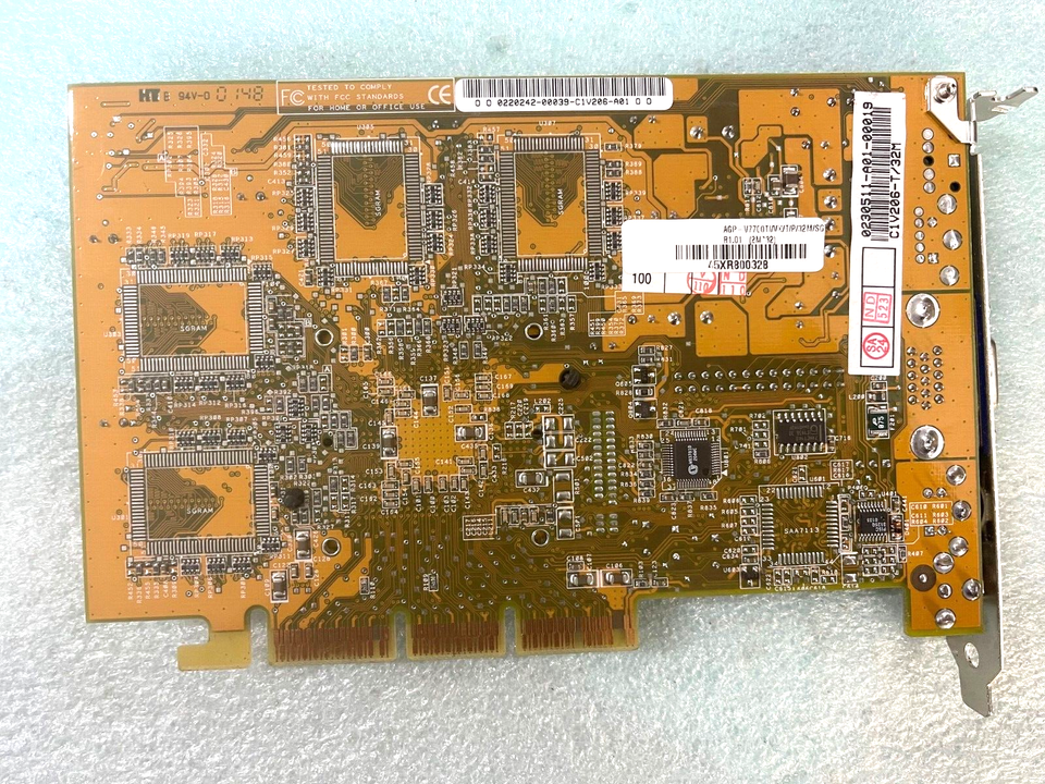 ASUS V7700TIVX/32M GEFORCE2 GTS 32MB AGP VGA CARD VGA SVID COMP GOLD ...