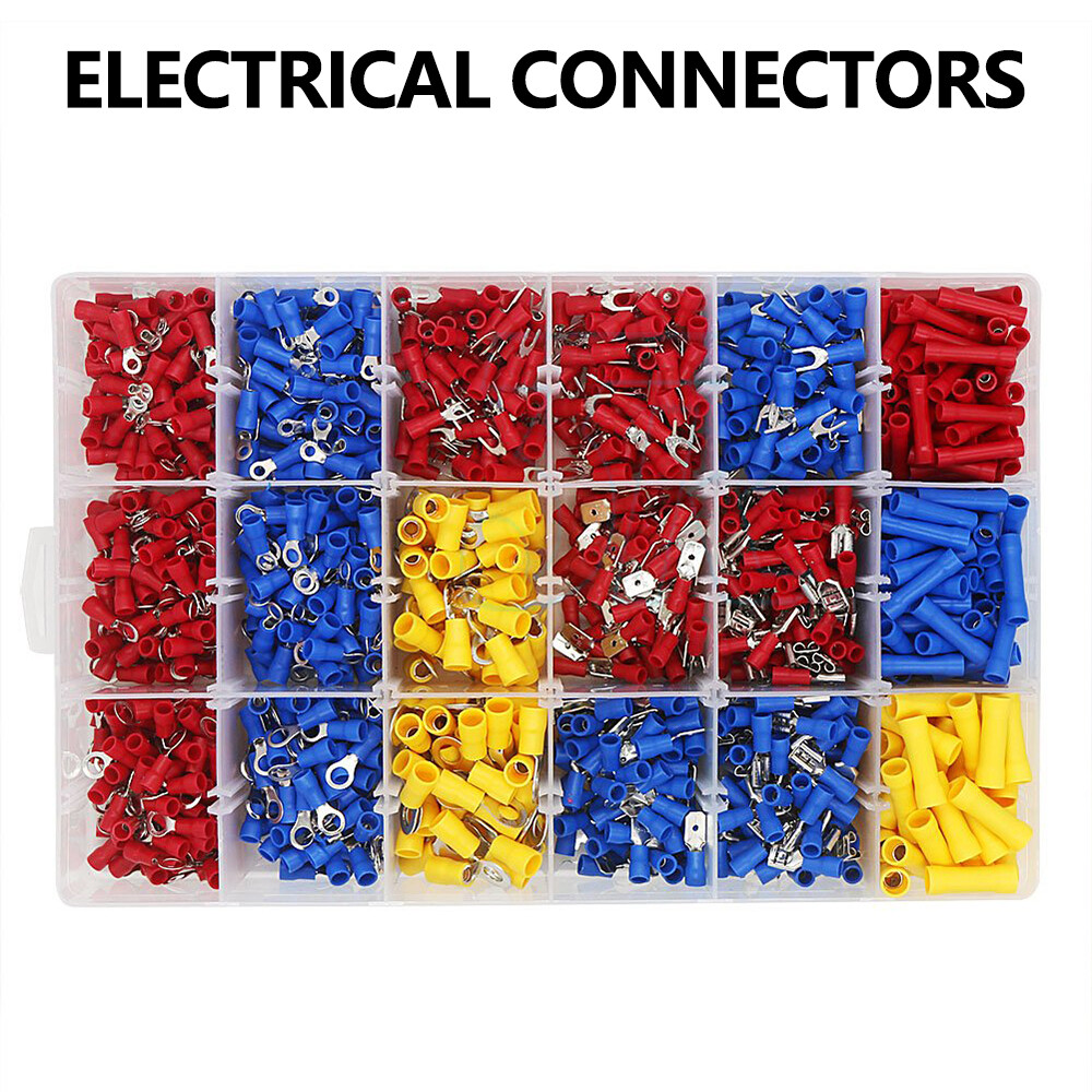 1300Pcs Insulated Electrical Wire Crimp Terminals Auto Car Spades ...