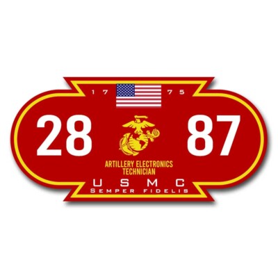 USMC 2887 MOS Decal - PriorService Decal - USMC Veteran Decal - USMC 3 ...