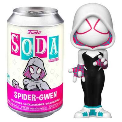 SpiderMan: Accross the Spider-Verse Spider-Gwen Vinyl Figure in Soda ...