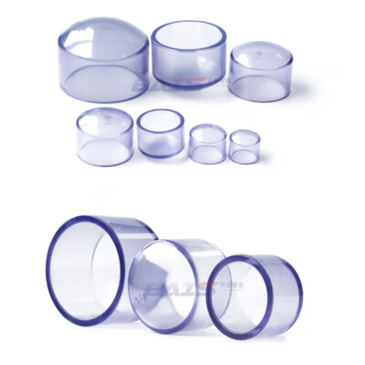UPVC/PVC Kappe Rohr Ende Kappen Deckel Stopfen Φ20mm-110mm Transparent ...