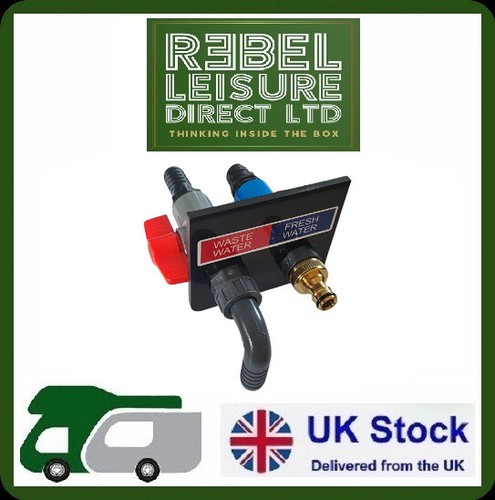 Sill Mounted Double Water Inlet/Outlet 12mm Pushfit Motorhome/Caravan ...