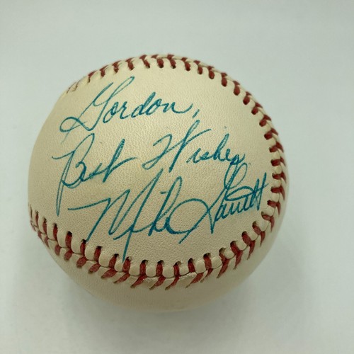 Mike Garrett Signed Vintage National League Baseball Heisman Trophy ...