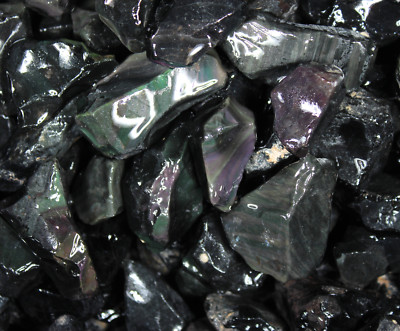 Rainbow Obsidian - Rough Rocks for Tumbling - Bulk Wholesale 1LB options | eBay