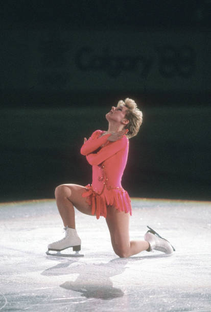 Figure Skater Elizabeth Manley of Canada competes in a figur Olympic ...
