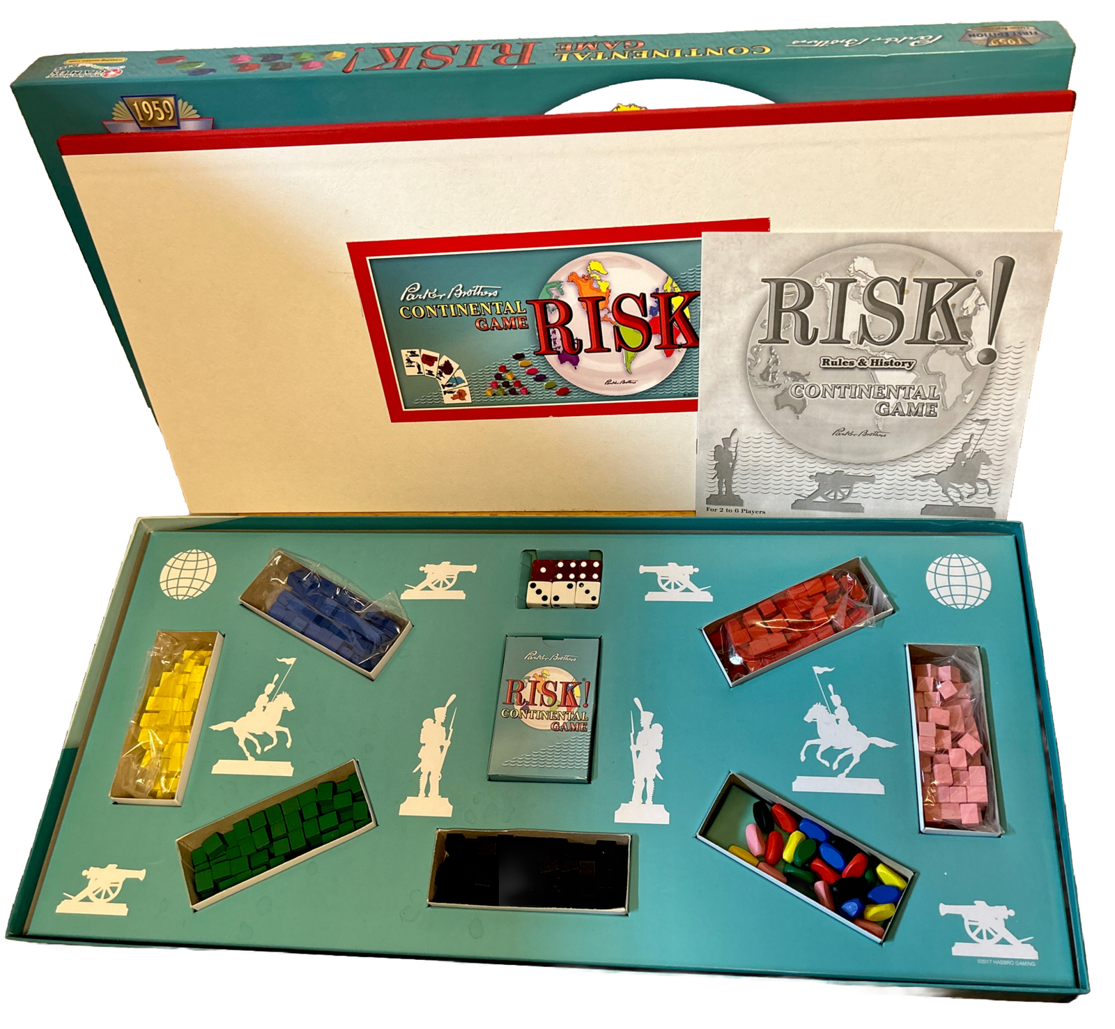 Vintage Risk! Parker Brothers Continental Board Game 1959 Version ...