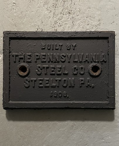 Antique Railway Plaque Pennsylvania Steel Co Bridge Architectural Cast ...