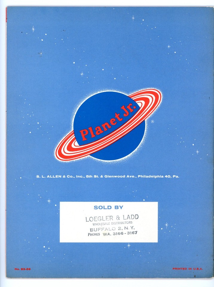 Planet Jr Planetillers Power Unit Hand Tool 1959 catalog/price list SL ...