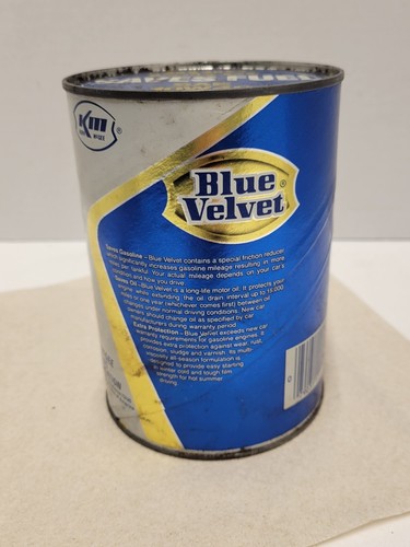 KERR McGEE BLUE VELVET MOTOR OIL 1 qt. Can Composite Barcode Empty | eBay