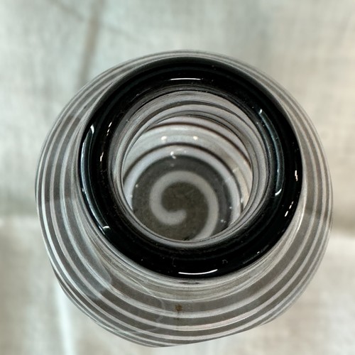 Vintage 1997 David Lindsay Studios Striped Signed Art Glass Vase | eBay