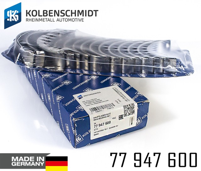 BMW Engine Main Bearings N52 B25/B30, N53 B25/B30 N54 N55 Kolbenschmidt ...