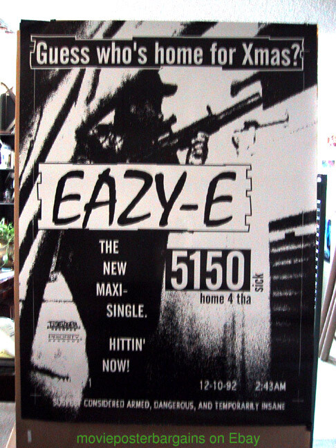 EASY-E POSTER Home 4 tha Sick 3x5 ft Eric Lynn Wright GANGSTA RAP HIP ...