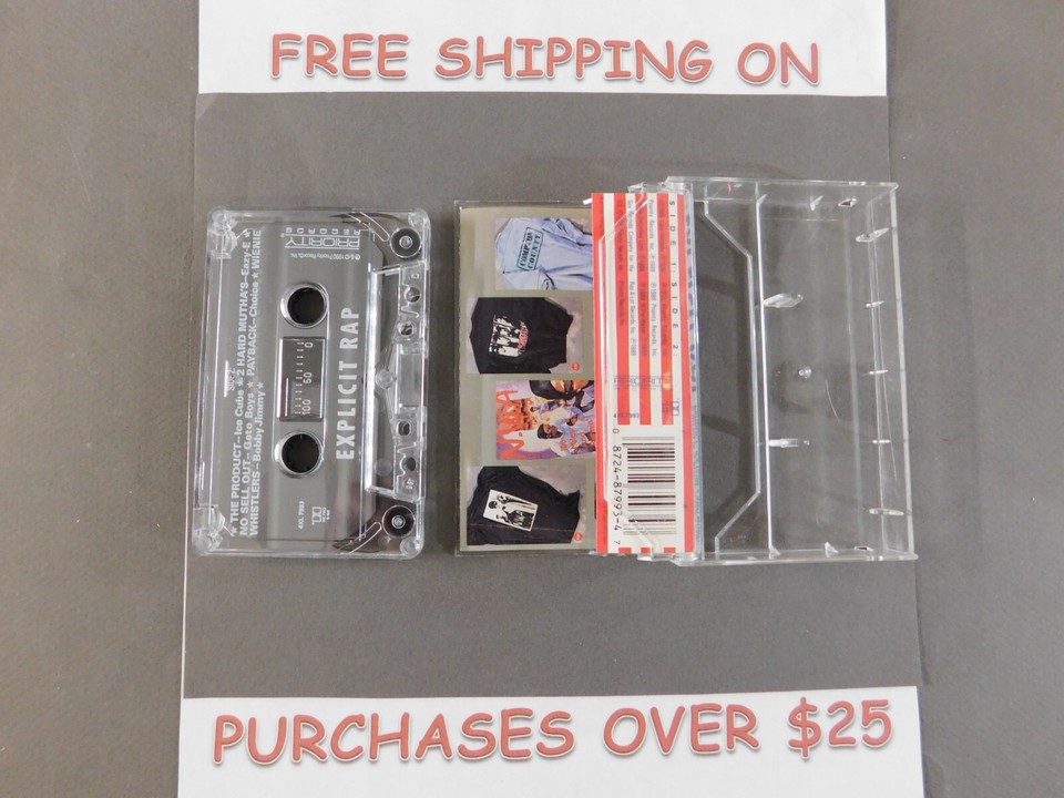 VA EXPLICIT RAP CASSETTE GETO BOYS NWA ICE CUBE EAZY E 2 LIVE CREW TOO ...