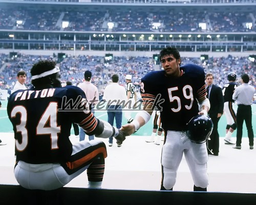 NFL 1996 Chicago Bears Ron Rivera & Walter Payton Sidelines Color 8 X ...
