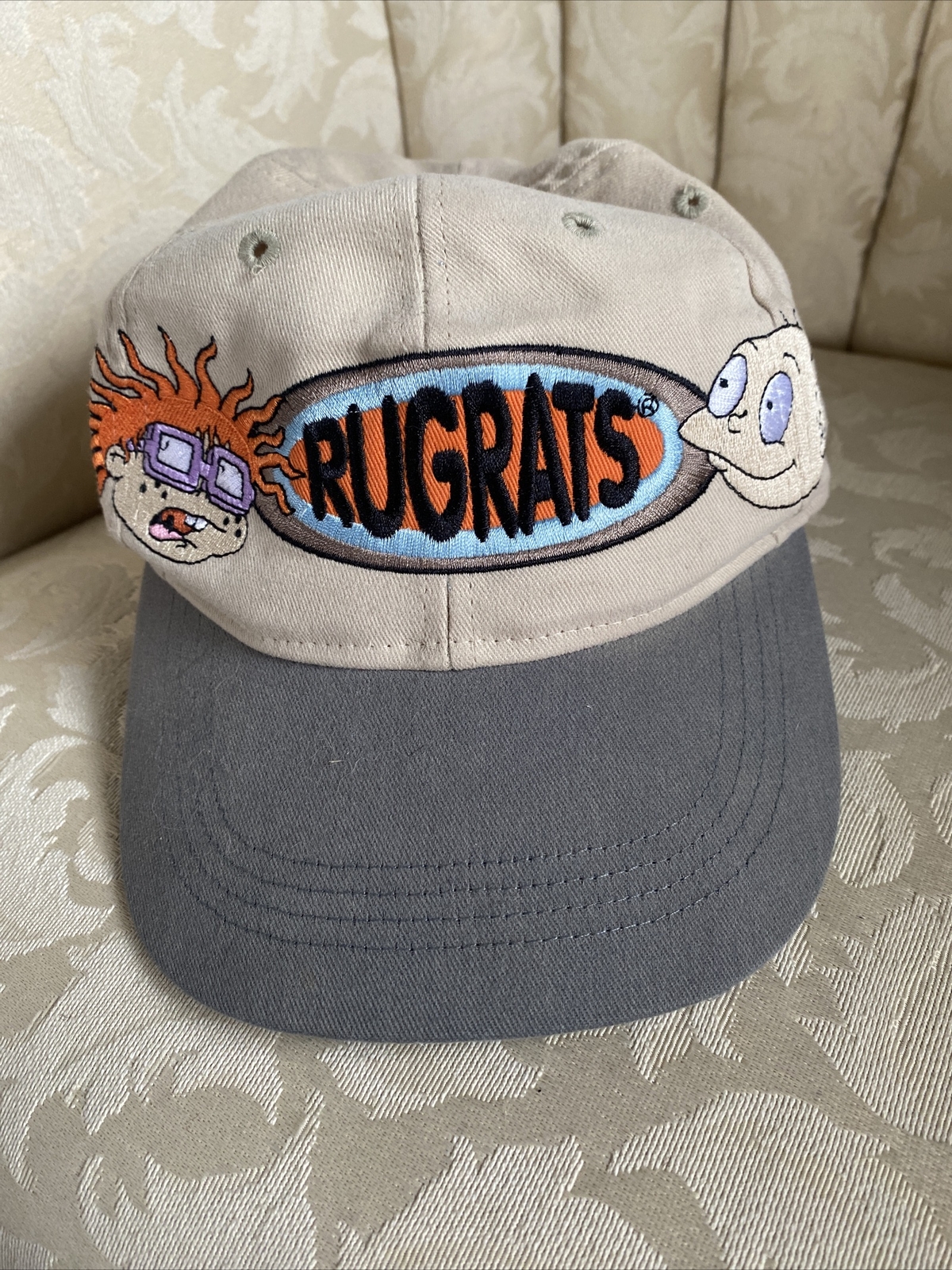Vintage 1998 Rugrats Hat Snapback Ball Cap Blue Youth… - Gem