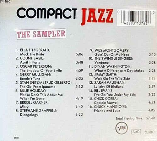 Compact Jazz - "The Sampler" - ( CD - Verve Records ) 42283137622| eBay