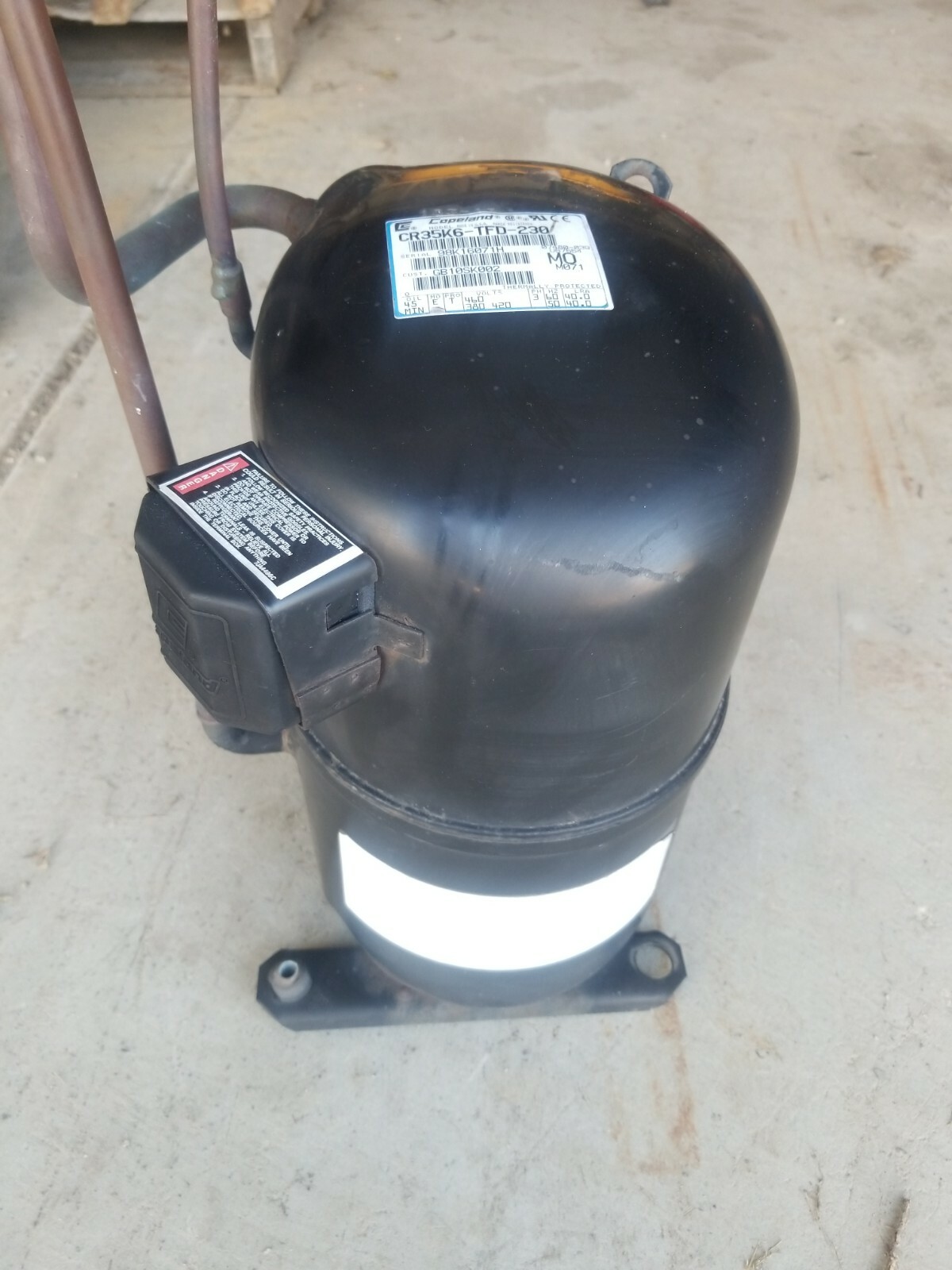 COPELAND CR35K6-TFD-230 HERMETIC COMP R22 460V 3 PH | eBay