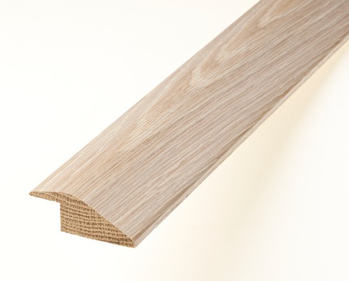 7mm Off White Solid Oak Ramp For Wood Floors Trim Door Threshold Bar ...