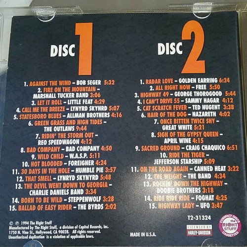 Harley Davidson Road Songs by Various Artists 2 DISC CD SET! NEW ...