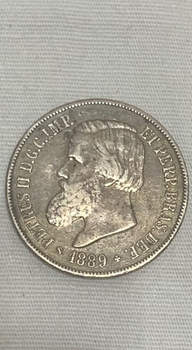 1889 Brazil 2000 Reis Coin | eBay
