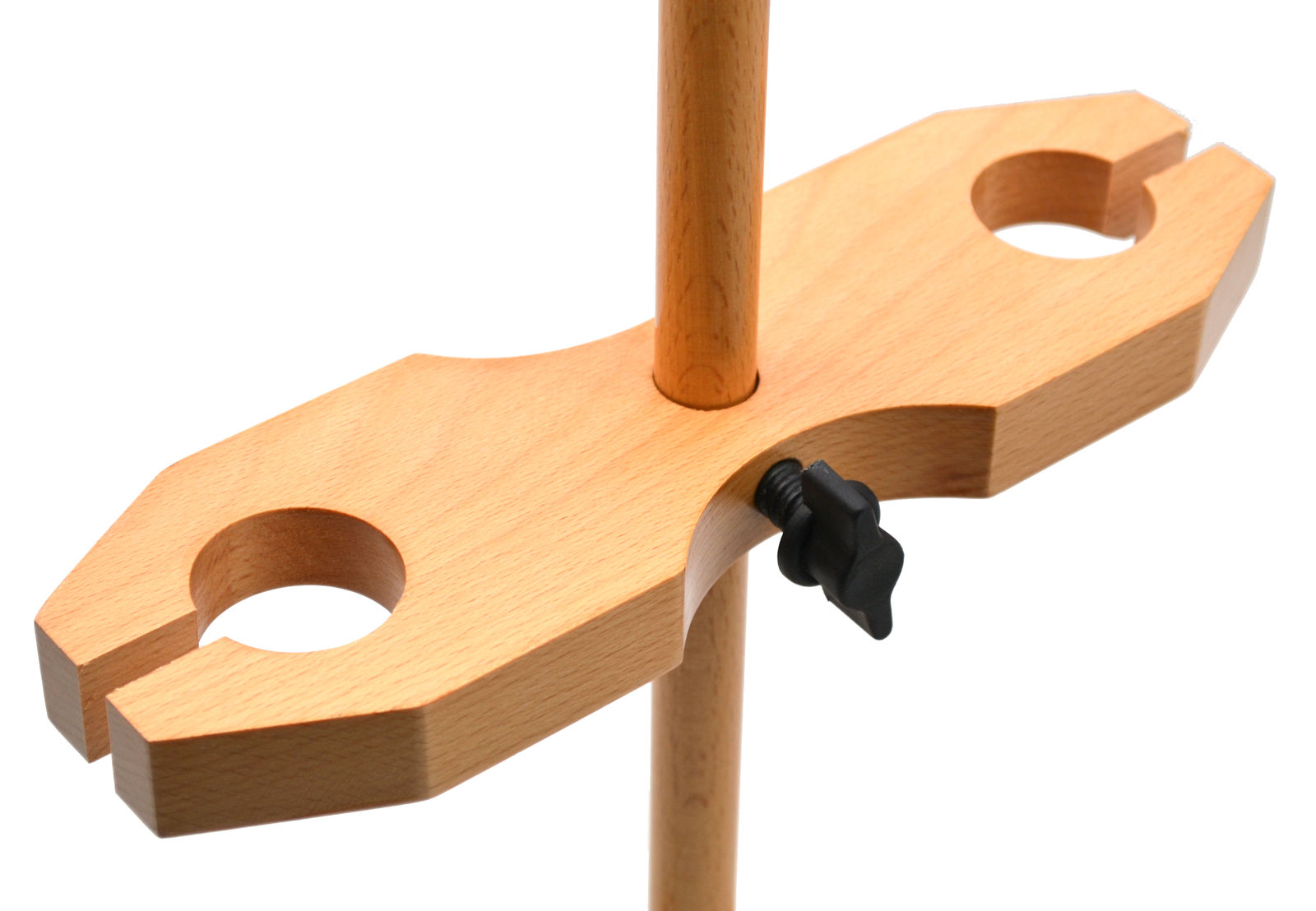 Adjustable Funnel Stand for 2 Funnels, Polished Wood, 1.5" Holes ...