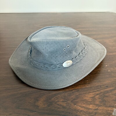 Aussie Chiller Bushie Golf Hat Soak Me Suede Medium Gray Cooling ...