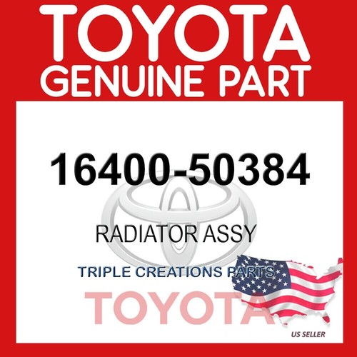 GENUINE Toyota 16400-50384 RADIATOR ASSY 1640050384 OEM | eBay