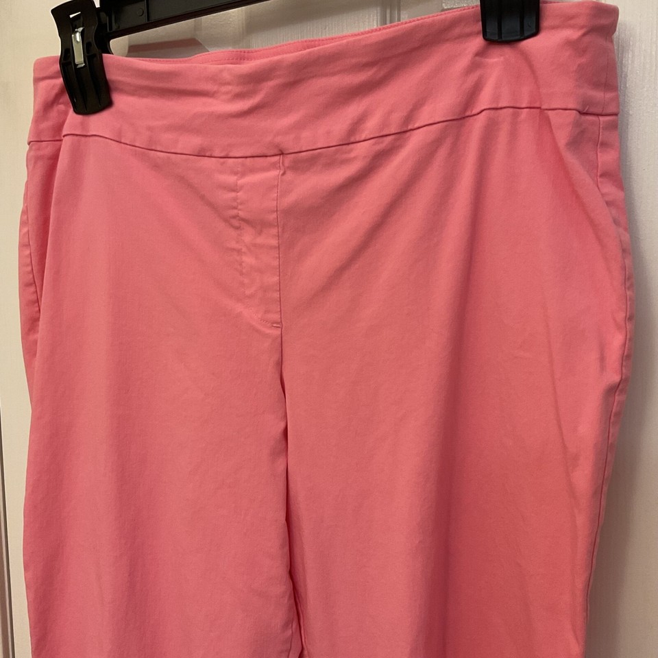Ruby Rd. Pull On Stretch Capri Pink Cropped Pants Women’s Size 16 ...