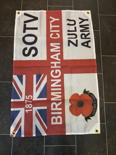 BLUES - Birmingham City FC Large Football 3ft x 2ft Flag BCFC Brand New ...