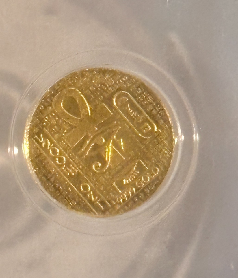1/200th oz Gold King Tut Coin MS70 w/ 1/1000 oz Gold Coin Army Tank | eBay