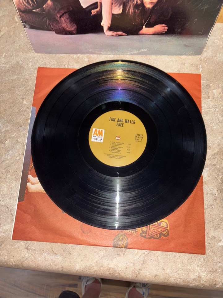 FREE Fire And Water OG 1970 LP A&M SP-4268 1st Pitman Press VG+ #london ...