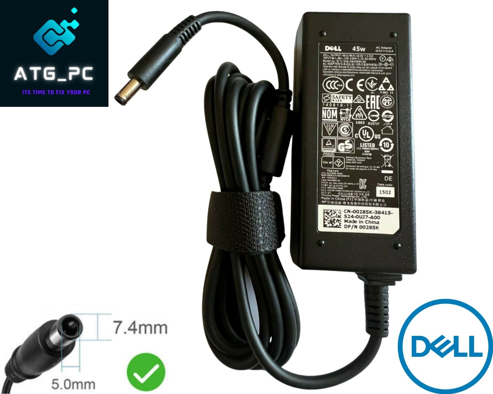 【います】 ヤフオク! - 中古DELL 45W AC ADAPTER LA45NM140 HA45NM140 1... げます