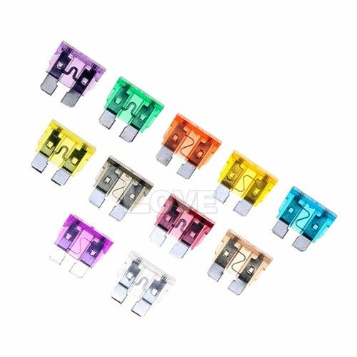100 Standard Blade Auto Car Assorted Fuses Assortment Kits Sets 2A-35A ...
