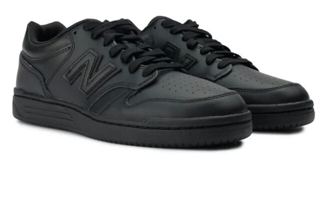 GENUINE NEW BALANCE 480 SIZE 15 D MENS BLACK LEATHER BASKETBALL SNEAKER ...