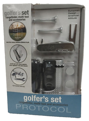 Protocol Golfers Multi Tool Set Rangefinder And Accessories Golf Sport ...