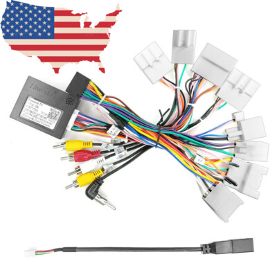 Car Stereo Radio Power Harness Cable For Toyota USB Adapter Support JBL ...