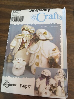 Simplicity winter craft pattern 5894 uncut | eBay