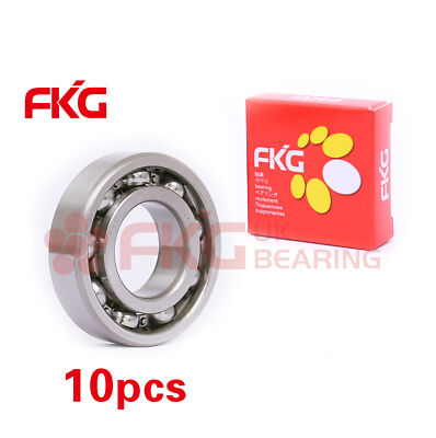 10pcs 6206-C3 New FKG Ball Bearing 30x62x16 (mm) No Seals/Shields, Open ...