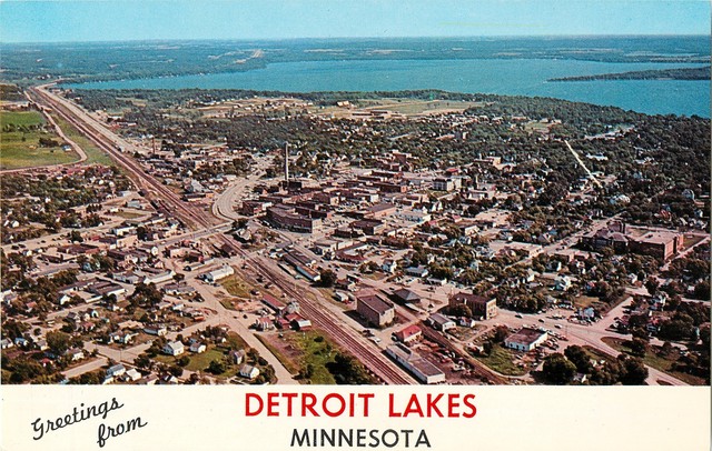 An Aerial View of Detroit Lakes MN | eBay