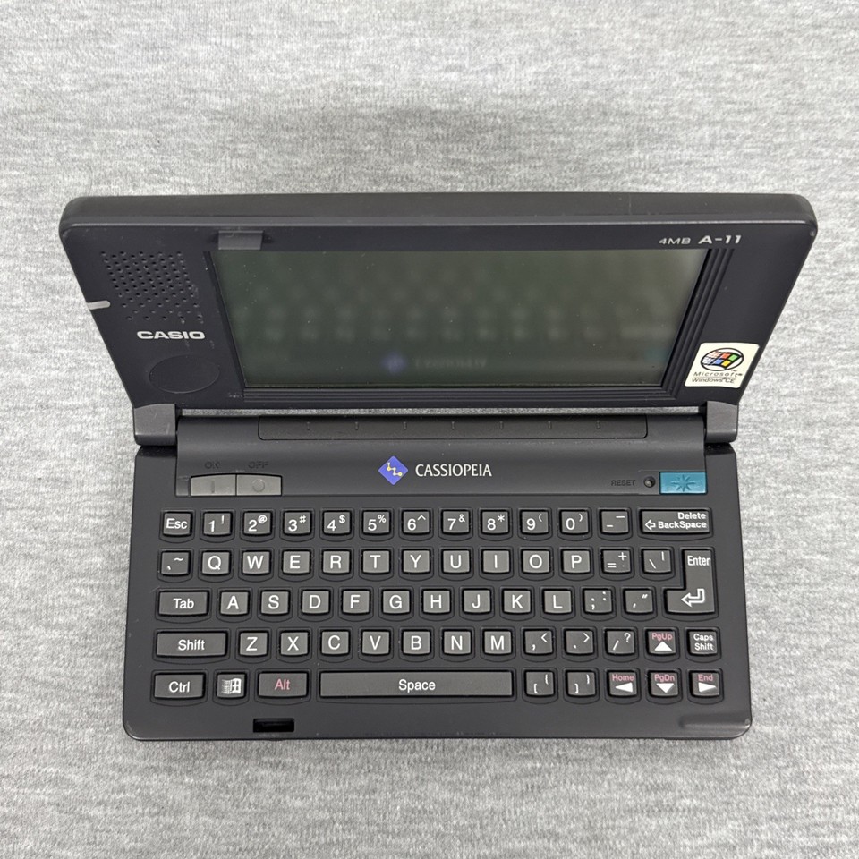 Vintage Casio Cassiopeia A-11 4MB Handheld PDA Microsoft (Untested, As ...