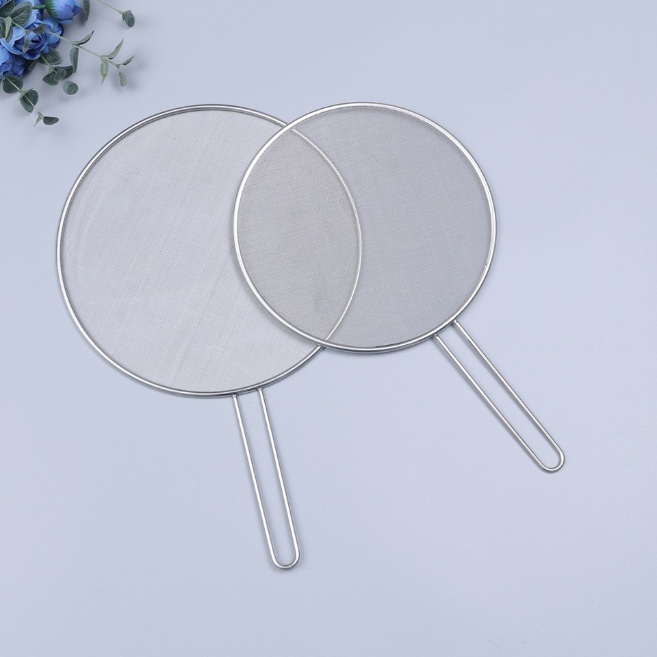 2 Pcs Kitchen Splash Guard Oil Pan Screen for Grease Splatter Anti ...