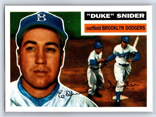 1995 Topps Archives Baseball 1956 reprint #150 Duke Snider DODGERS HOF ...
