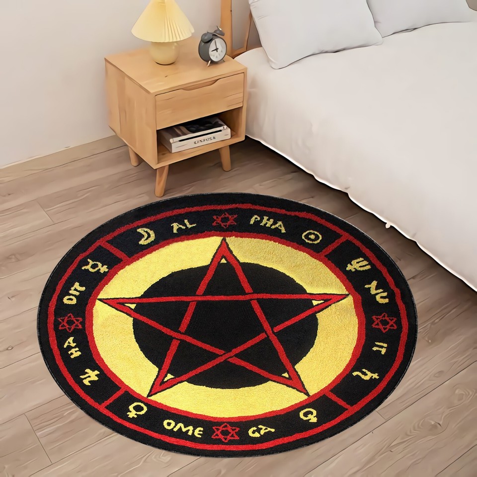 The Love Witch Patterned Rug, The Love Witch, Satan Red , Voodoo ...